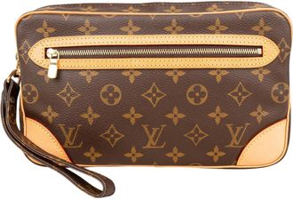 Louis Vuitton Crossbody Bags - Louis Vuitton Canvas Monogram Marly Dragonne Clutc - Gr. unisize - in Braun - f&uuml;r Damen