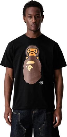 A Bathing Ape A Bathing Ape, Homme, Tops, Noir, Taille: L T-shirt graphique