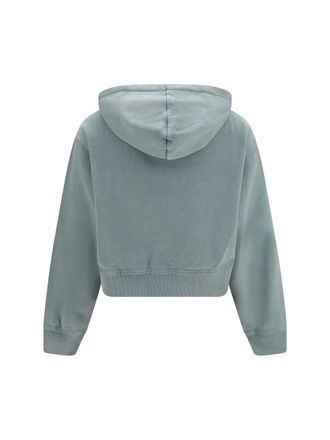 Isabel Marant Womens Hoodie Salmy Logo Sage Cotton Sweatshirts Sweater
