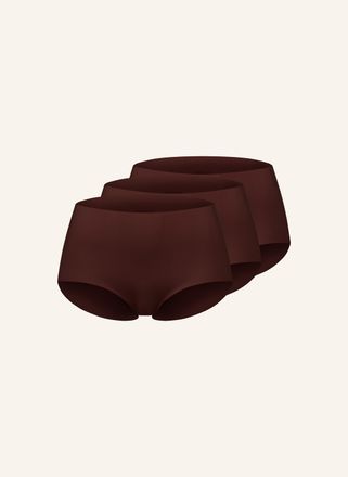 erlich textil Erlich Textil Erlich Textil 3 Pack Mit Offenen Kanten High Waist Slip Casual Cotton High Waist Slip Im 3er Pack braun