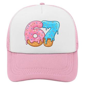 Generic Casquettes de baseball - Casquette sur le th&egrave;me de la cr&egrave;me glac&eacute;e, style vintage | Couvre-chef structur&eacute; confortable r&eacute;tro streetwear appel, accessoi