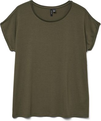 Vero Moda Damen Vmava Plain Ss Top Ga JRS Noos, Grape Leaf, X-Small