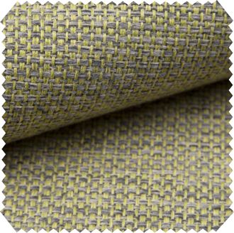 Novely Krems - Melierter Möbelstoff - Grob Gewebter Polsterstoff - Pflegeleichte Meterware 1lfm | Farbe: 11 Grau Grün