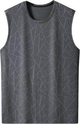 Generic D&eacute;bardeur pour homme - T-shirt de gym - Entra&icirc;nement musculaire - T-shirt de course - D&eacute;bardeur de fitness - Sans manches - S&eacute;chage rapide - Sans manc