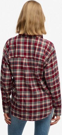 Superdry Karobluse CHECK FLANNEL RELAXED SHIRT Baumwolle, relaxed fit, aus weichem Flanell