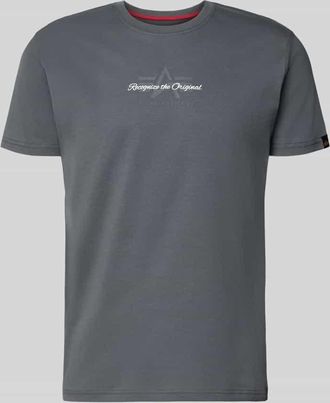 Alpha Industries T-Shirt mit Label-Detail