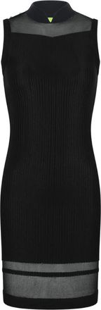 Shanghai Tang robe courte en mesh - Noir