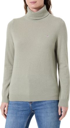 GANT Damen Extrafine Lambswool Blend Rollneck Pullover, Faded SAGE, XL