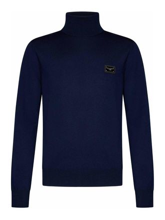 Dolce & Gabbana Pull Col Roul&eacute; - Bleu