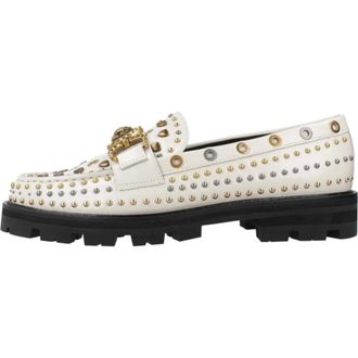 Kurt Geiger Femme, Chaussures, Blanc, Taille: 38 EU Mansion Stud Loafer