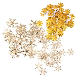 Soimiss 500 St&uuml;ck Weihnachtskonfetti Schneeflocken Dekoration aus Leichtem Sicherem Material f&uuml;r Party Hochzeit Geburtstag Festtagsdeko