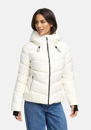Marikoo Winterjacke Yukanii Kurze Winterjacke mit langen B&uuml;ndchen und Daumenloch