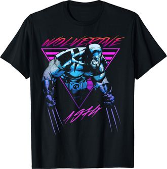 MARVEL X-Men Wolverine Neon Retro Logan T-Shirt
