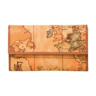 Alviero Martini 1A Classe Femme, Accessoires, Beige, Taille: ONE Size Geo Classic Wallet