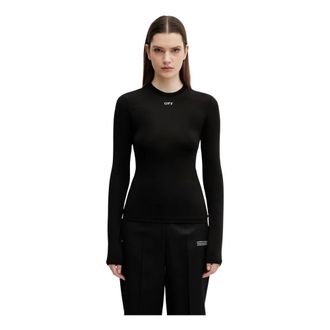 Off-white Off Stamp Manches Longues - Femme - Tops - Noir - Taille: 42 FR