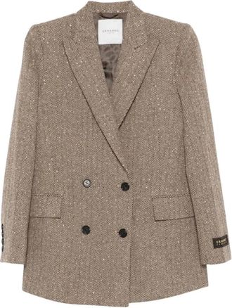 Ermanno Scervino Femme, Vestes, Brun, Taille: 36 FR Giacca