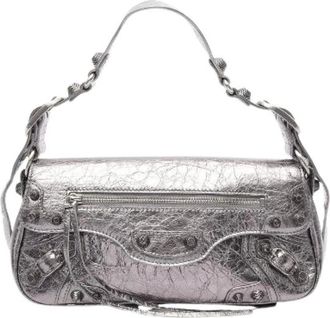 Balenciaga Sac bandouli&egrave;re Le Cagole S en cuir Pre-owned - Femme - Pre-owned - Gris - Taille: ONE Size