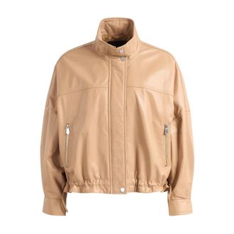 Pinko Pinko, Femme, Vestes, Beige, Taille: 38 FR Veste Blouson Bailee