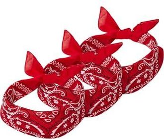 Urban Classics Unisex Bandana 3-Pack red, one size
