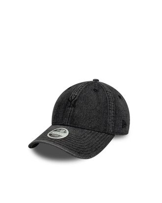 New Era Womens Cap 9twenty Black Denim Polyester Cotton Hat