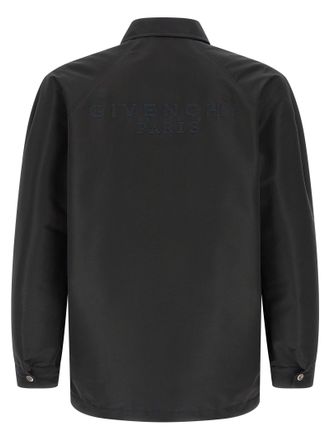 Givenchy Mens Black Polyester Jacket Clothing