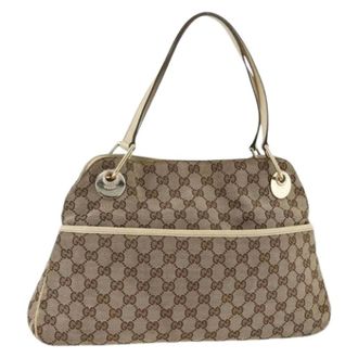 Gucci Sac &agrave; main Vintage GG Canvas Pre-owned - Femme - Pre-owned - Beige - Taille: ONE Size