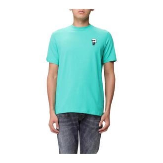Karl Lagerfeld Signature T-Shirt - - Tops - Herren - Gr&uuml;n - L