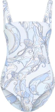 Pucci Femme, Maillots de bain, Bleu, Taille: 38 FR Polyamide One-piece