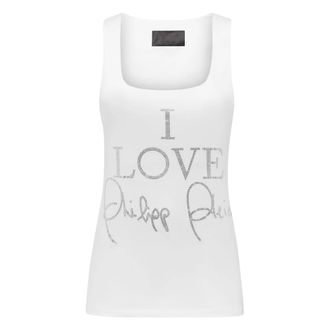 Philipp Plein Femme, Tops, Blanc, Taille: 36 FR D&eacute;bardeur