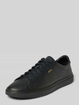 HUGO BOSS Sneaker aus Rindsnappa mit Label-Detail