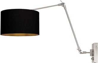 Steinhauer Wandleuchte - Prestige Chic - stahl - leinen metall - Steinhauer