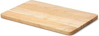 Continenta Schneidebrett aus Gummibaumholz, Tranchierbrett, Brotzeitbrett, K&uuml;chenbrett, Ma&szlig;e: 29 x 18,5 x 1,2 cm, 1 St&uuml;ck