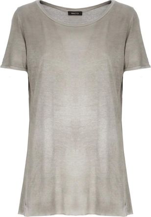 Avant Toi Femme, Tops, Gris, Taille: 36 FR T-Shirt Col Rond