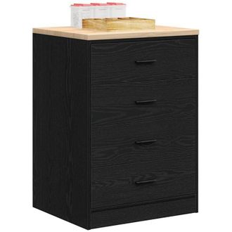 vidaXL Armoire de rangement de garage noir 60x51x85 cm bois de pin Vidaxl