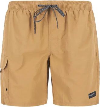 Bugatti Herren Badeshorts braun Mikrofaser unifarben