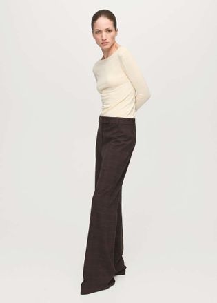 Mango T-shirt col bateau vanille - Femme - XL - MANGO