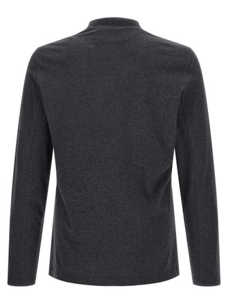 Brunello Cucinelli Cotton Jersey Long-Sleeve T-Shirt - Gray