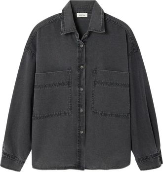 American Vintage chemise en jean Jazy &agrave; manches longues - Noir