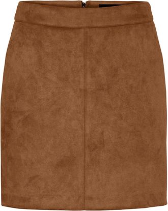 Vero Moda VMDONNADINA FAUXSUEDE SHORT SKIRT GANOOS