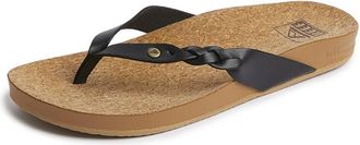 Reef Zehentrenner Sandale Cushion Court Twist Black EU 38.5 (Woman)