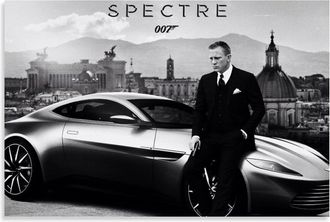 Generic Spectre 007 Movie Vintage Leinwand Poster Wandkunst Dekor Drucke Poster Moderne Leinwand Kunst Bilder F&uuml;r Wohnzimmer Schlafzimmer 24x36inch(60x90cm)