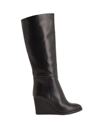 8 by YOOX LEATHER ROUND-TOE PLATFORM BOOT