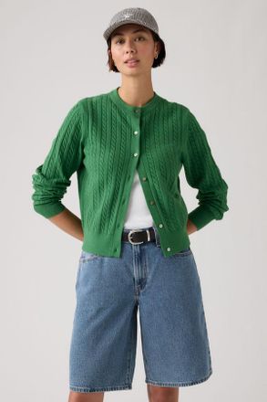 Levi's Supersoft Crewneck Cardigan - Femme - Vert / Pine Green - XS