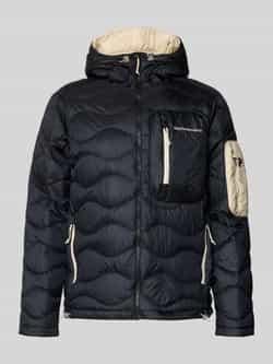 Peak Performance Regular Fit Jacke in Stepp-Optik mit Logo-Stitching