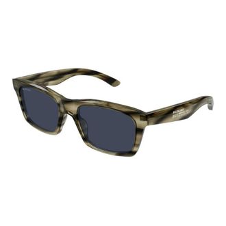 Balenciaga Rechteckige Sonnenbrille - - Accessories - Herren - Braun - 56 MM
