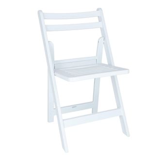 Aran&aacute;z S.L. MANUFACTURAS DE LA MADERA Klappstuhl ELO, 5 cm, Wei&szlig;, 44 x 39 x 78,5 cm