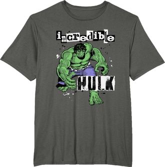 MARVEL Super Heroes Incredible Hulk Retro Vintage Comic T-Shirt