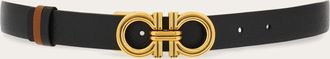 Ferragamo Damen Verstellbarer Gancini-Wendeg&uuml;rtel Schwarz