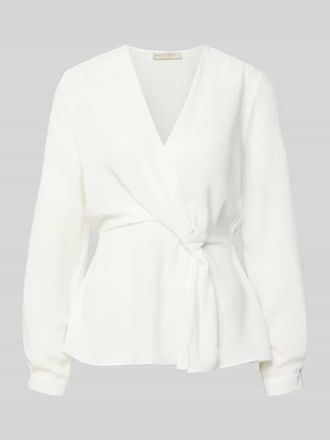 Rinascimento Regular Fit Bluse mit Knoten-Detail