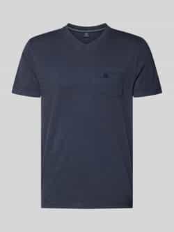 Lerros Regular Fit T-Shirt mit V-Ausschnitt